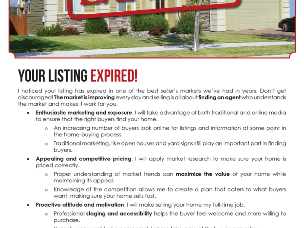 Expired Listings Template
