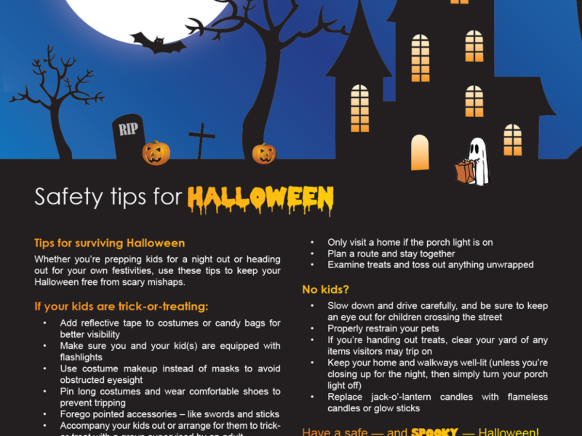 Costume For Halloween Night Safety Tips